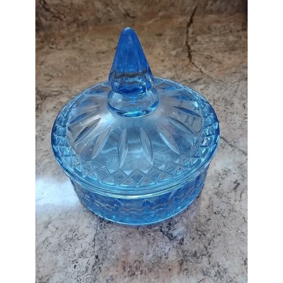 Indiana Glass | Accents | Vintage Ice Blue Baby Indiana Glass Princess ...